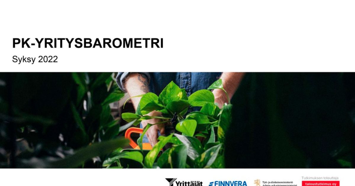 Syksyn pk-yritysbarometri on julkaistu - Ajankohtaista - Työmarkkinatori Syksyn pk-yritysbarometri on julkaistu - Ajankohtaista - Työmarkkinatori